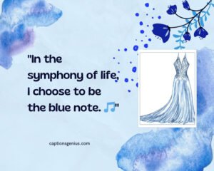 250+ Blue Dress Captions For Instagram - Ideal Words Await!